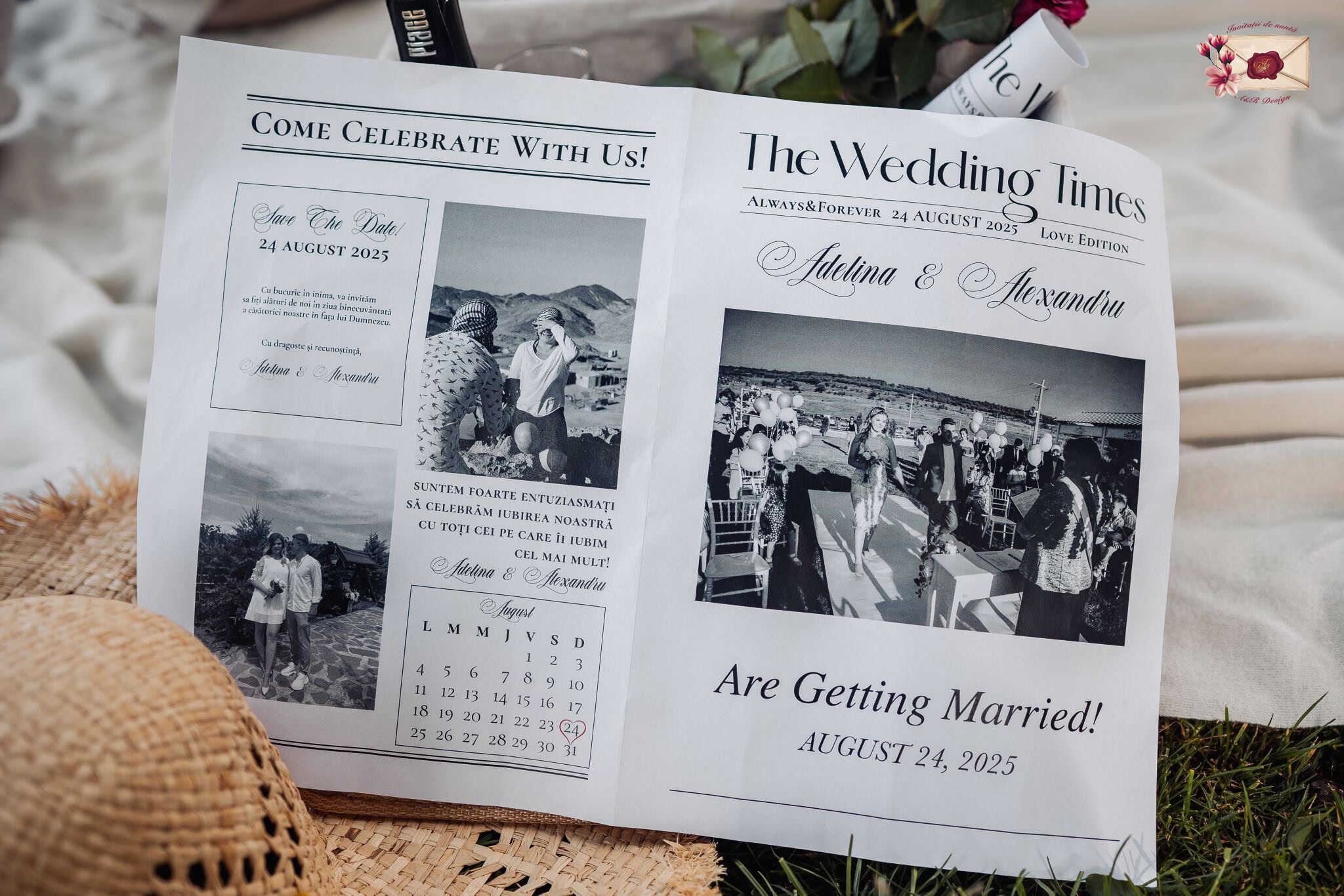 ZIAR ”SAVE THE DATE” – A&R Design – Invitații de nuntă